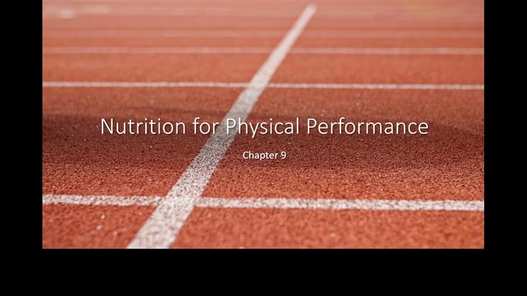 Nutrition for Performance Part 1