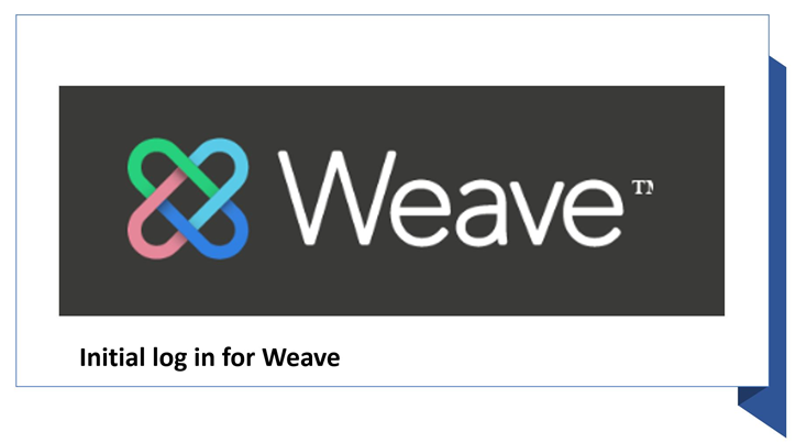 Weave Initial Login