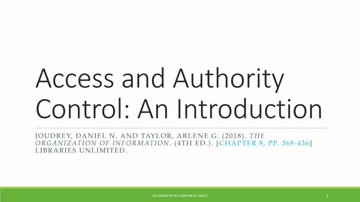 Practice Quiz | Week #8 Lecture #8a | Access Points and Authority ...
