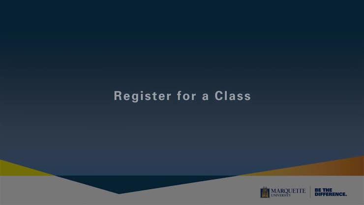Register for a Class