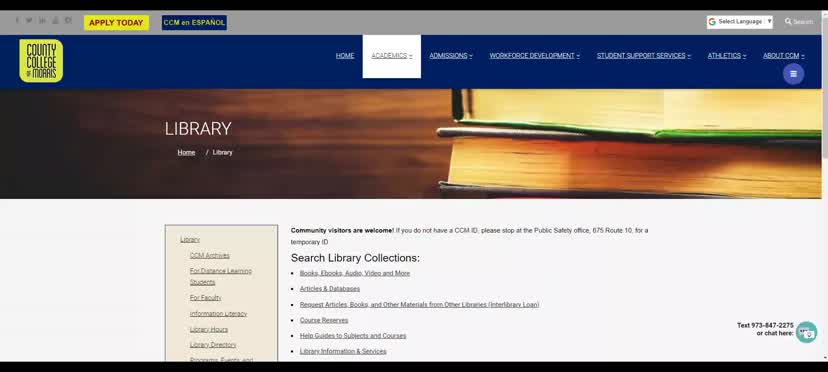 Searching the CCM Library Catalog for Books