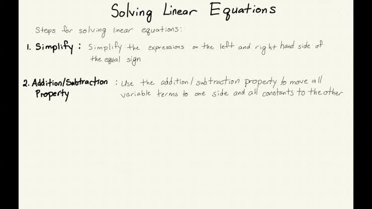 Solving Equations with two or more steps