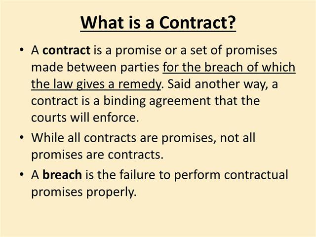 Introduction to Contracts