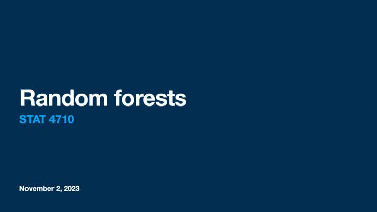STAT 4710/401 LEC TR - SHDH 109 - Katsevich - STAT4710401/STAT5710401 Modern Data Mining 3:30 PM