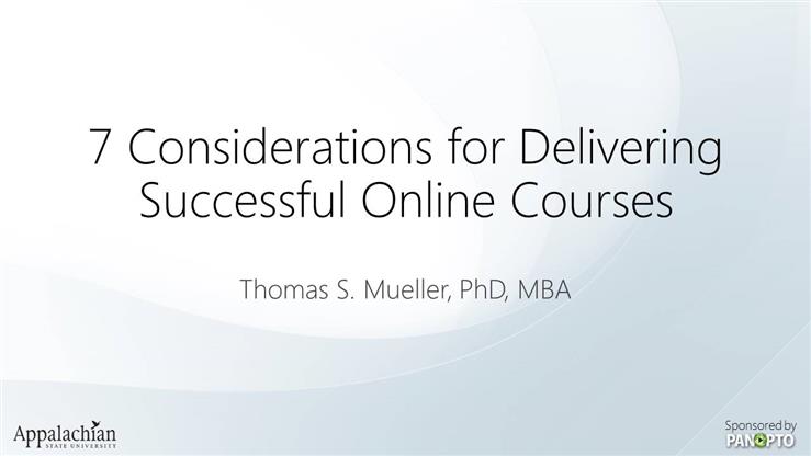 Customer Webcast - 7 Considerations for Delivering Successful Online ...