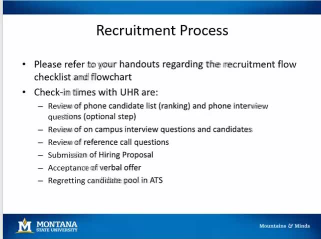 Recruitment overview and FAQ