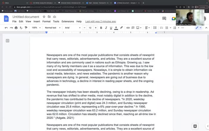 Fanaye - Essay #2V1