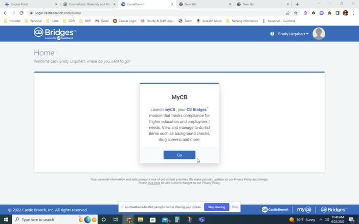 Castlebranch- To-do list summary report