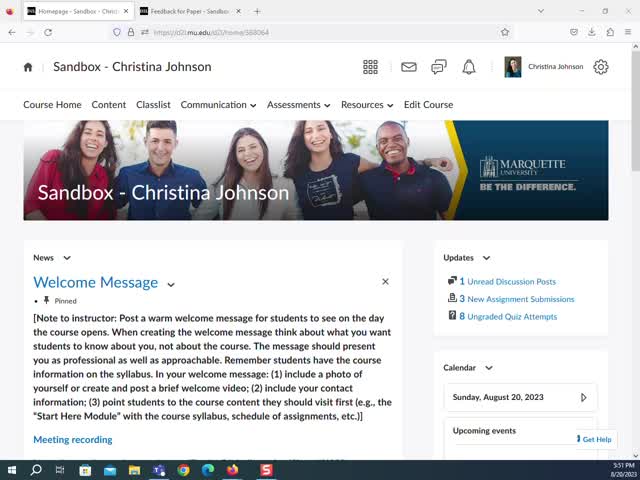 Grading a D2L Dropbox