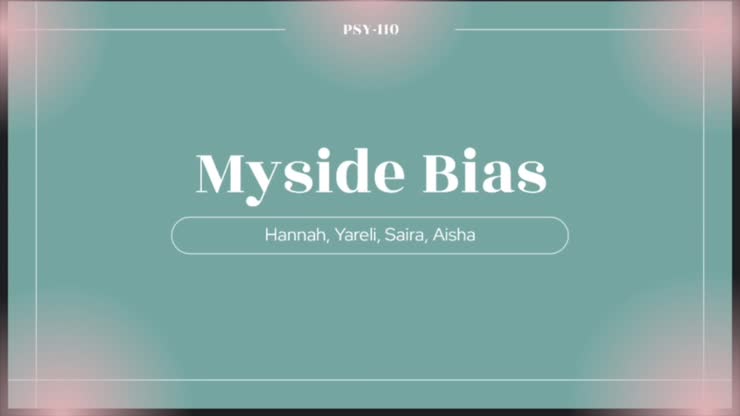 Myside Bias
