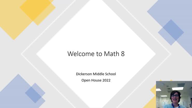 Open House Math 8 2022 - Kilpatrick