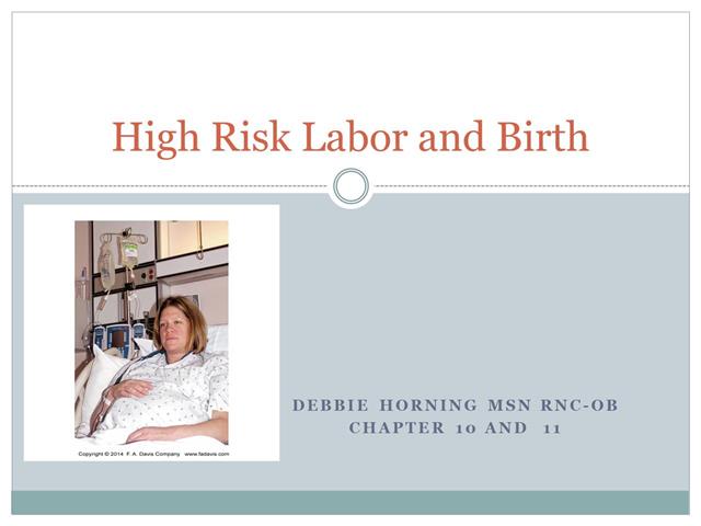 Ceserean Delivery and High Risk Postpartum