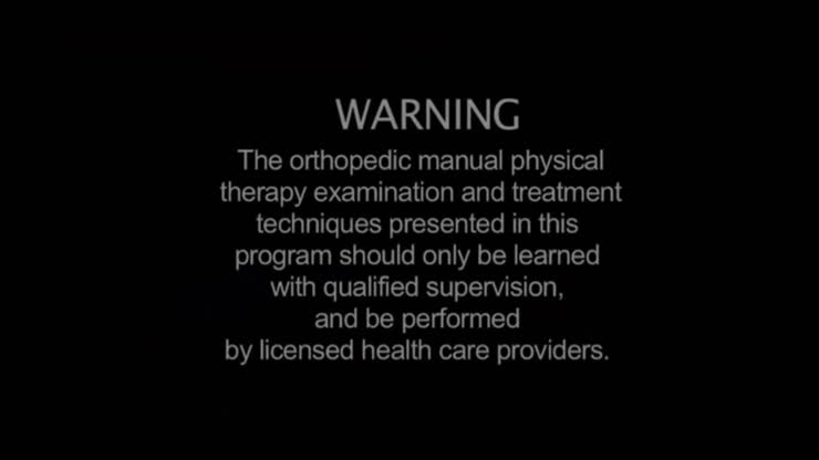 Upper Quarter Screen Examination