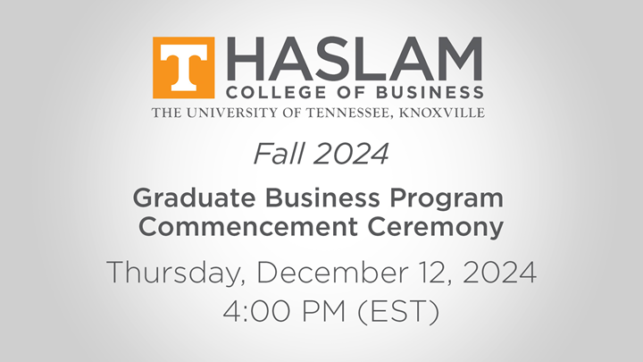 Graduate Business Program Commencement Ceremony
