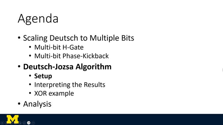 Lecture 10 - Part 04: Deutsch-Josza Algorithm Setup