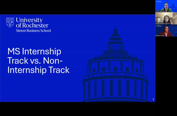 MS Internship Track vs. Non-Internship Track