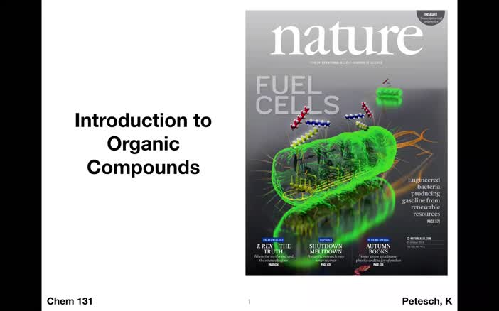 Chem 131 Introduction to Organic Compounds W21