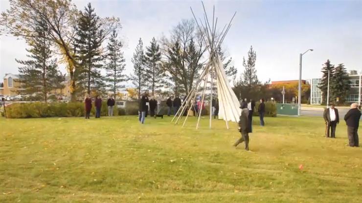 Tipi Raising at NAIT [Aboriginal Awareness Video Series] - 227361