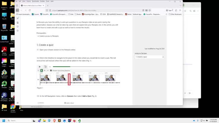 panopto quiz 123