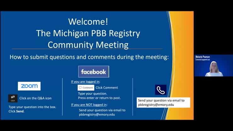 PBB Virtual Community Meeting