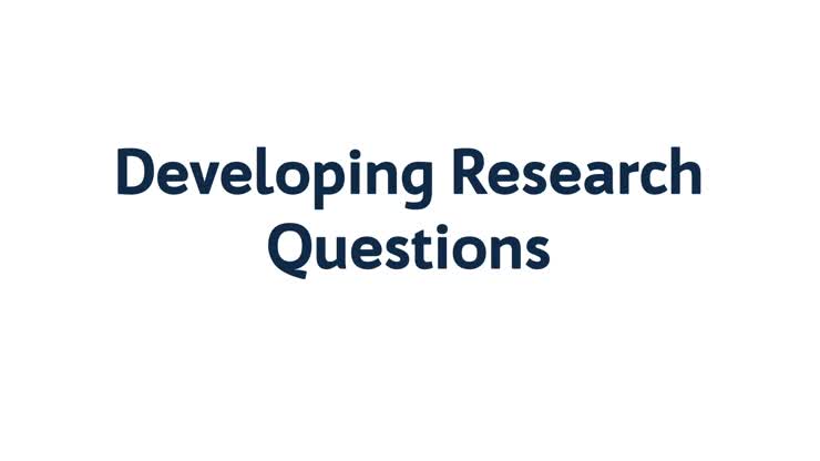 Developing Research Questions