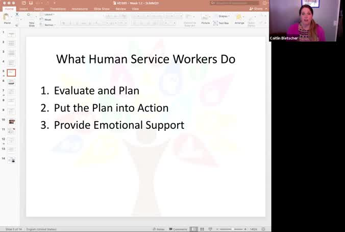Instructor Video #2: What Human Service Workers Do