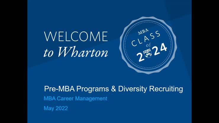 MBA Career Management - Pre-MBA Programs