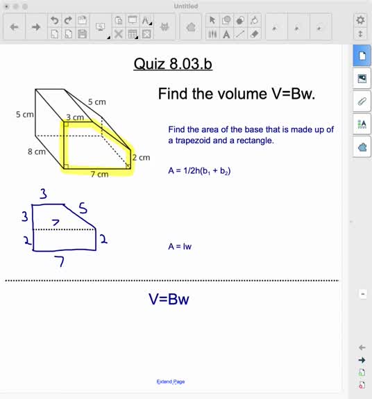 Quiz 8.03.b SA and Volume