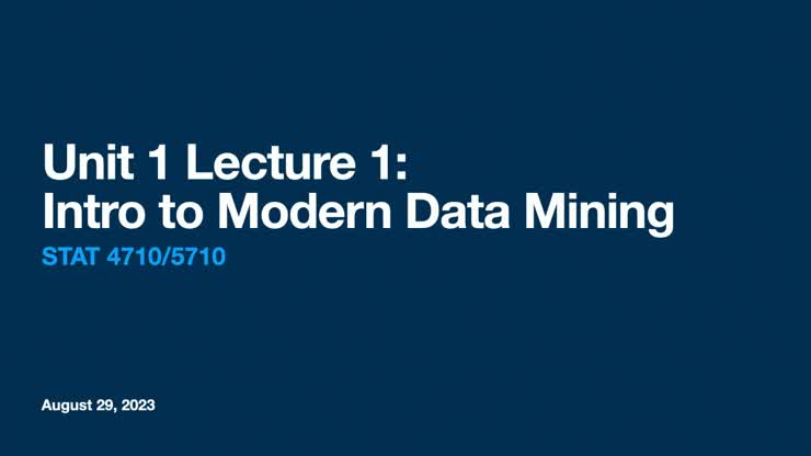 STAT 4710/401 LEC TR - SHDH 109 - Katsevich - STAT4710401/STAT5710401 Modern Data Mining 3:30 PM