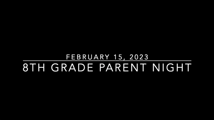 8th Grade Parent Night