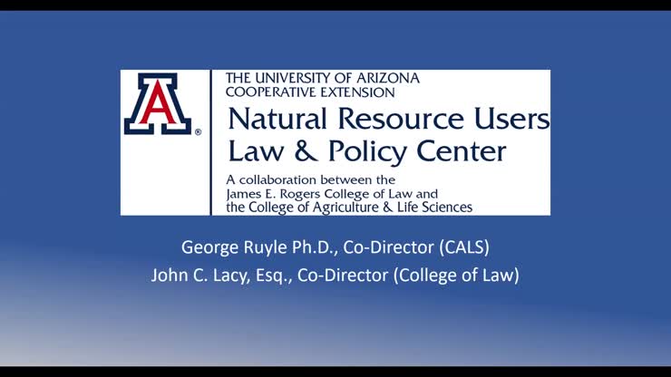 Natural Resources Users Law and Policy Center & Clinic: George Ruyle ...