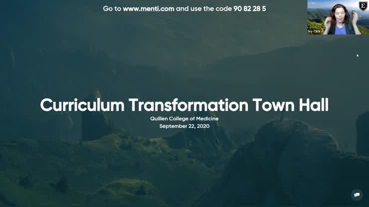 Curriculum Transformation Town Hall September 2020