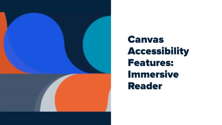 Canvas Accessibility Feature: Immersive Reader