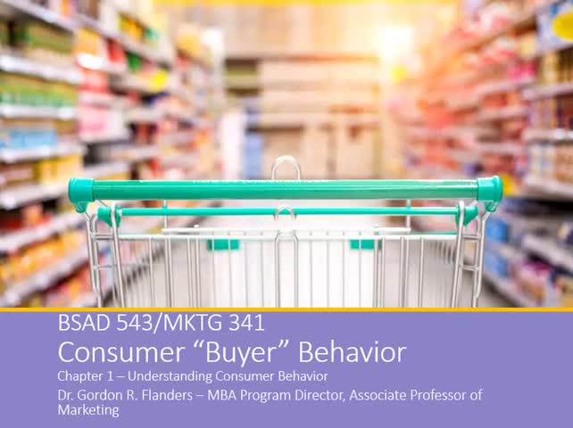 BSAD 543 - MKTG 341 - Chapter 1 Lecture