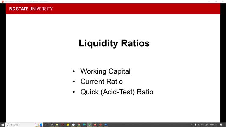 Liquidity Ratios