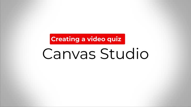 Creating A Quiz In Canvas Studio