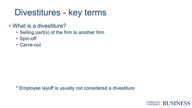 Divestitures