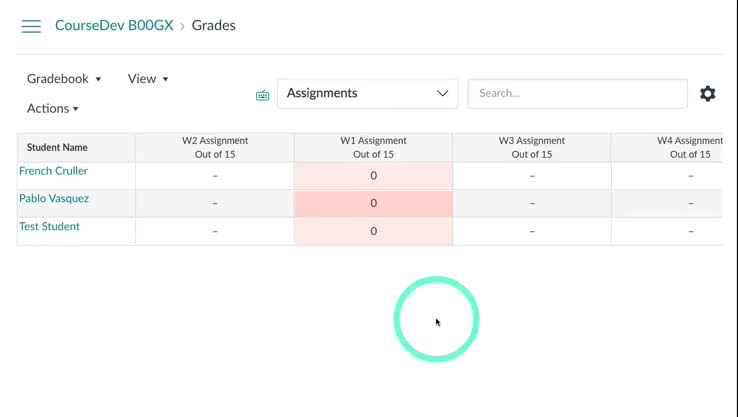 Removing Zeroes from Grade Columns