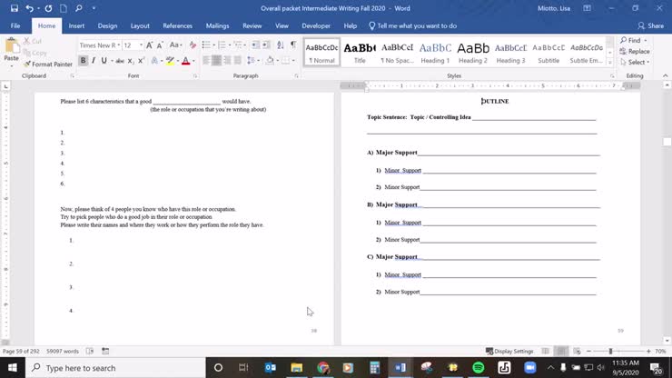 What Makes a Good - outline