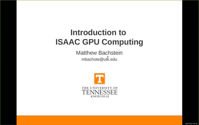 Introduction to ISAAC GPU Computing