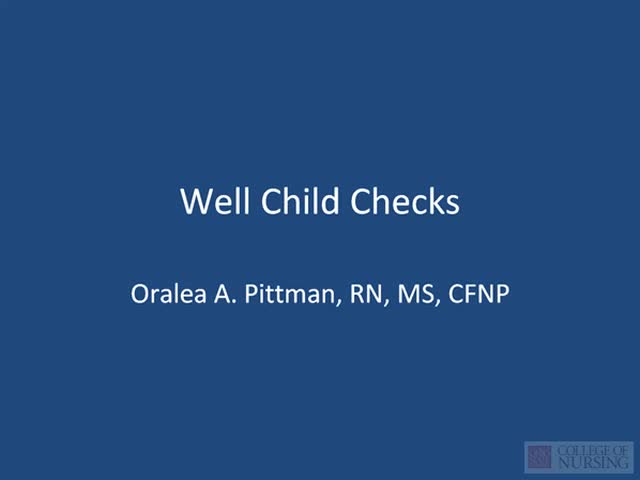 Well Child Checks