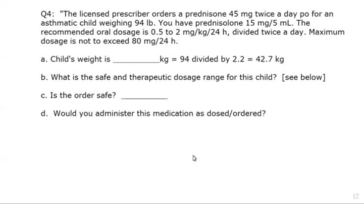 Pediatric dosage calculation- demo