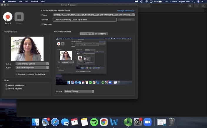 Lecture: Narrowing Down Topic Ideas