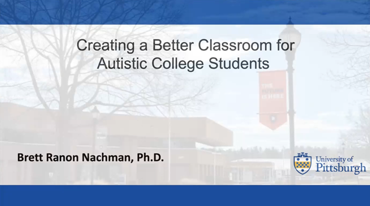 Creating a Better Classroom for Autistic College Students
