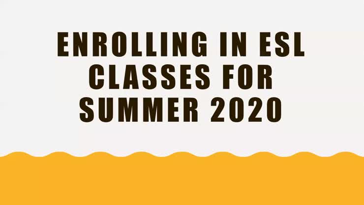 How to Enroll in ESL Classes Using CTClink (English)