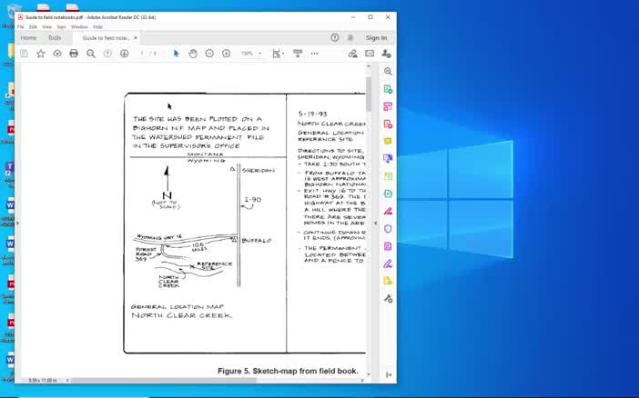 Guide to field notes