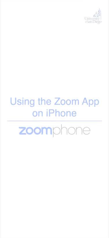 Using the Zoom Phone App on iPhone
