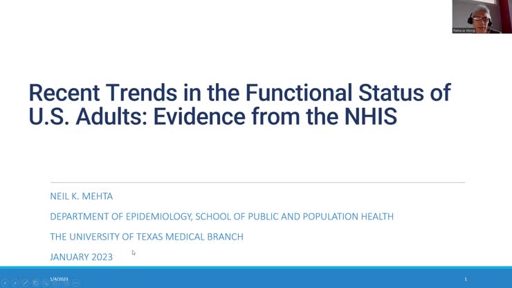 Recent Trends in the Functional Status of U.S. Adults: Evidence from ...