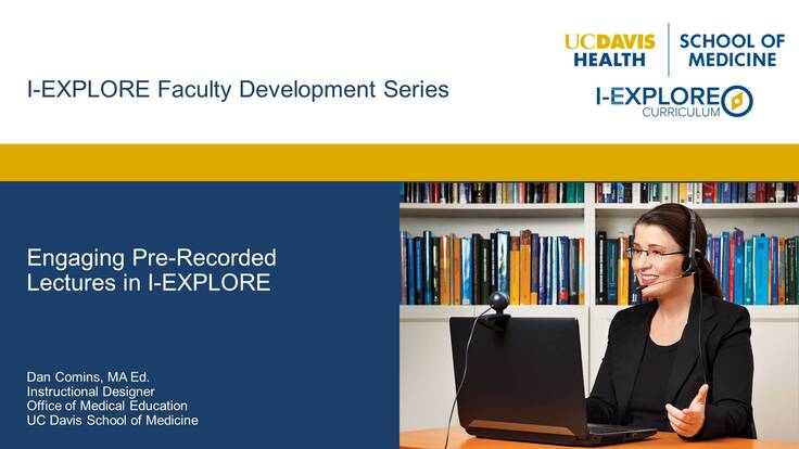 Engaging Pre-Recorded Video Lectures in I-EXPLORE
