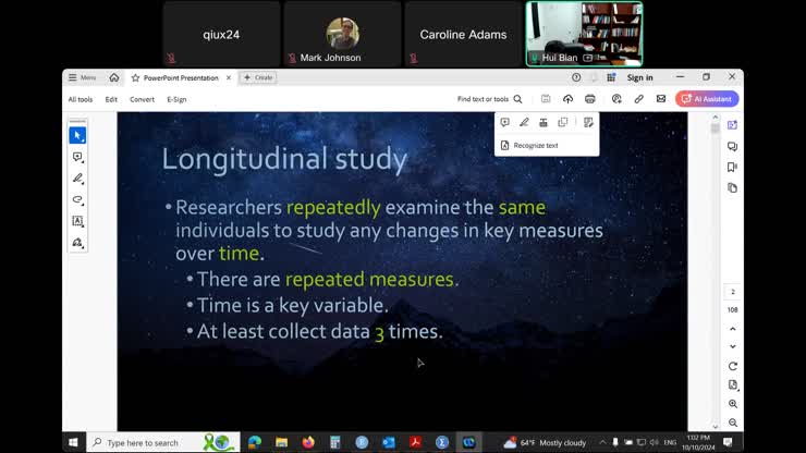Multilevel modeling for longitudinal data Fall 2024